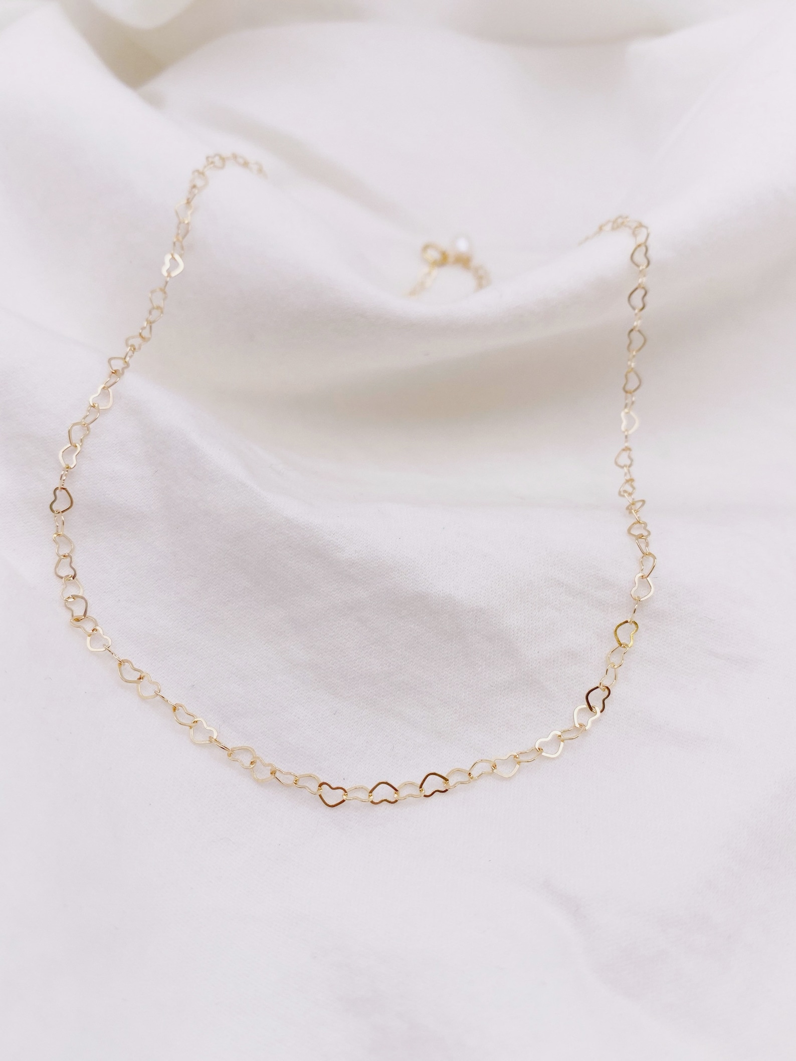 Heart Link Necklace | 14k Gold Filled - Etsy