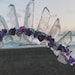 CLEAR QUARTZ & AMETHYST Silver Crystal Tiaras Crown Bohemian Tiara ...