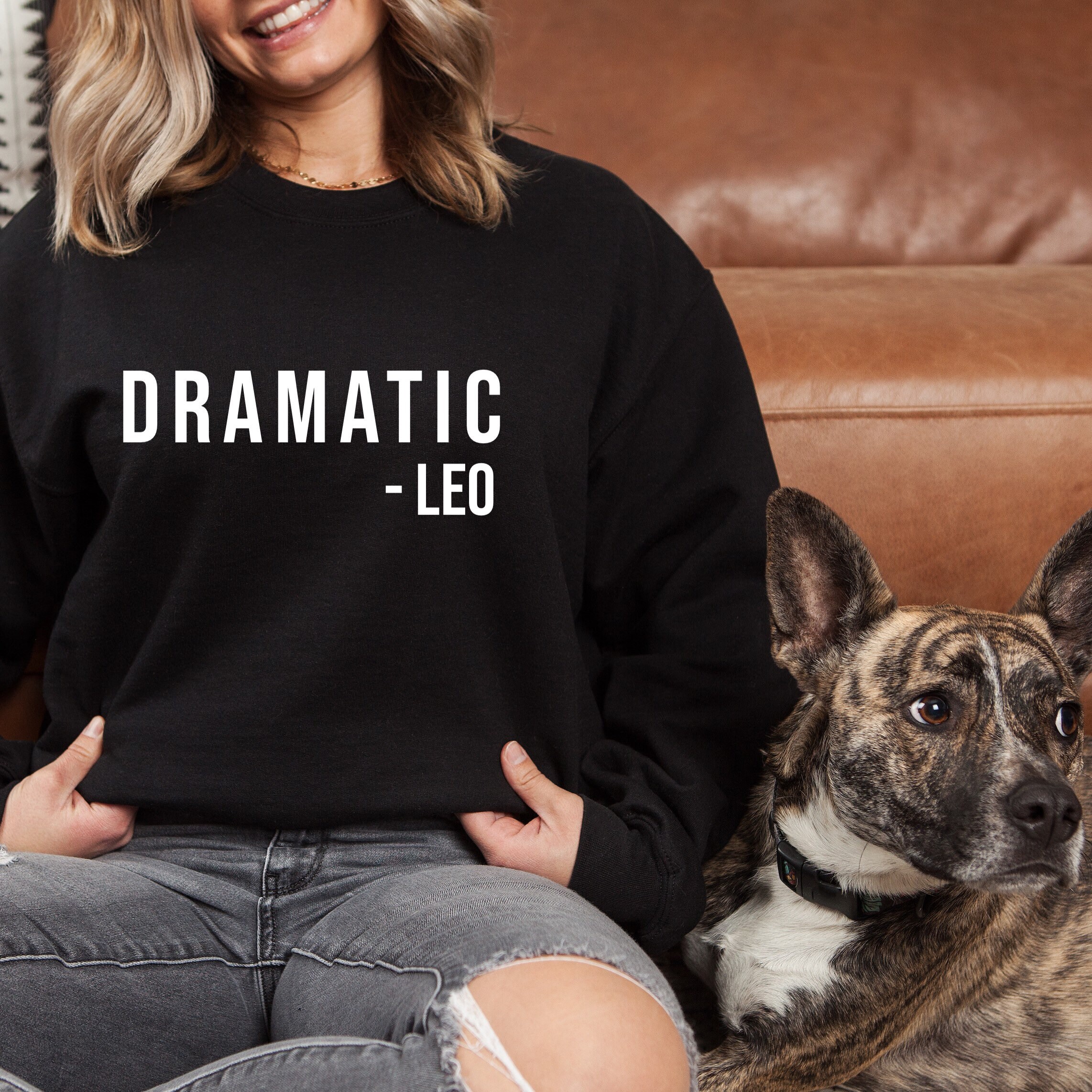 Leo Sweater Dramatic Sweater Zodiac Sign Crewneck | Etsy