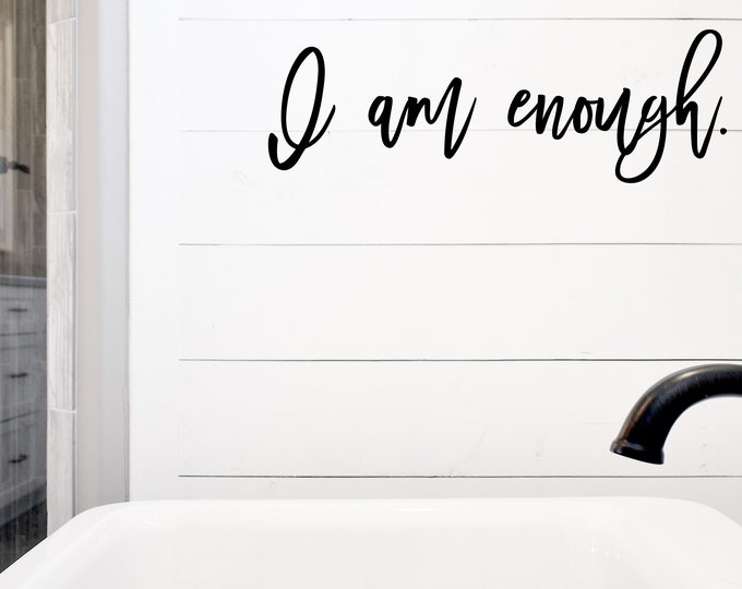 Positive Affirmation Mirror Cling, Self-love Window Sticker, Self-worth ...