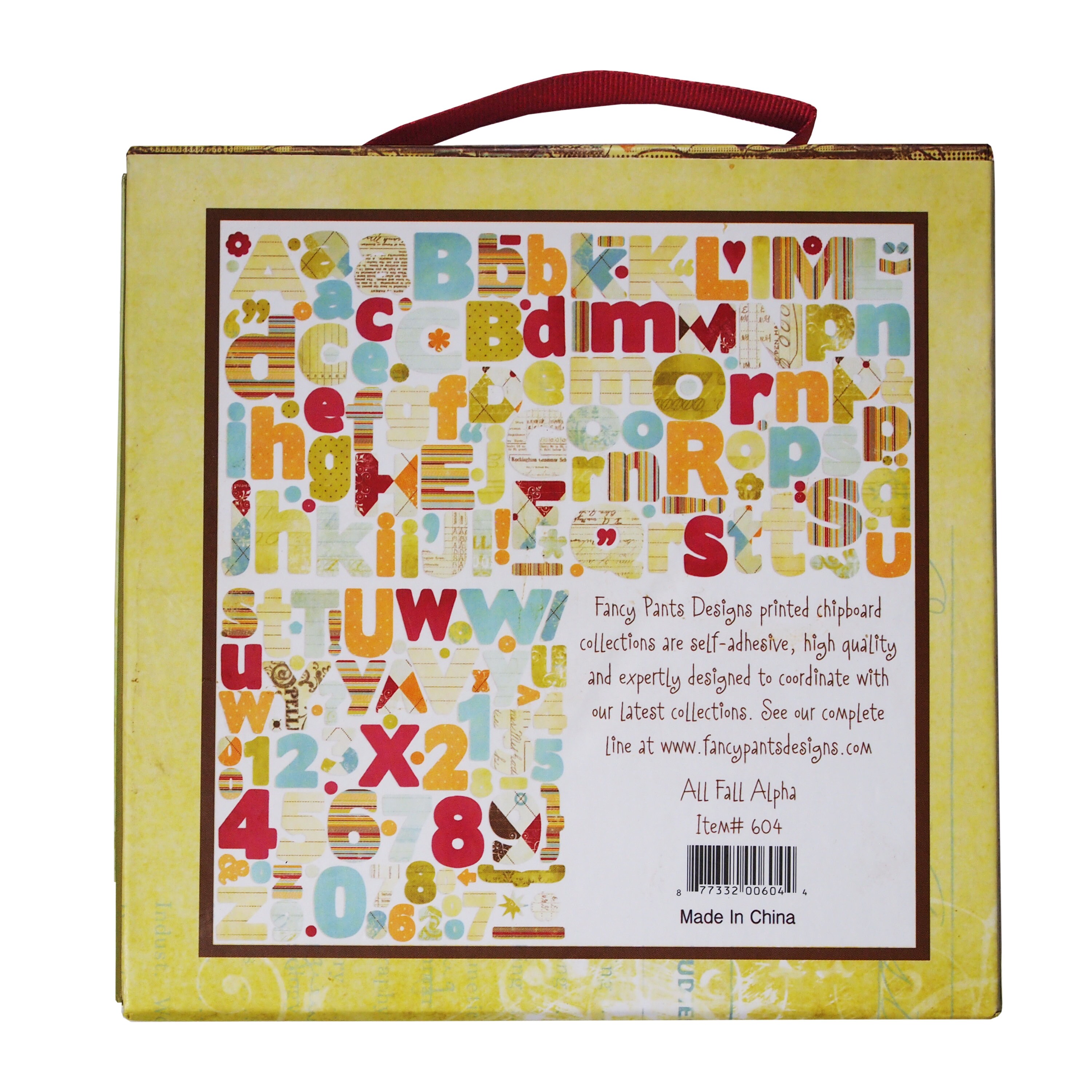 Fancy Pants Designs : All Fall Alpha - Printed Chipboard Alphabet ...