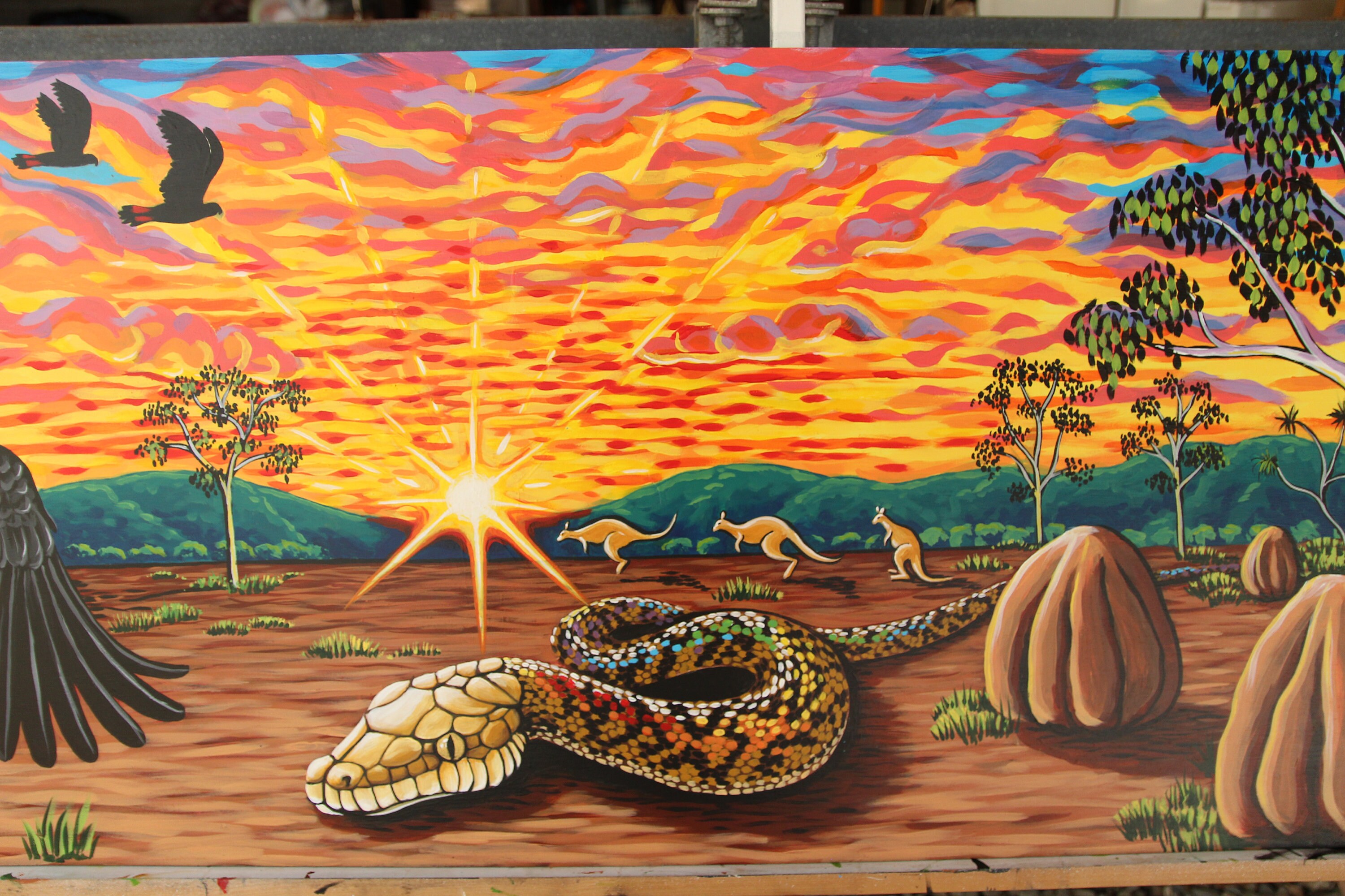 Kuranda Story Mural Stretched Canvas Prints - Etsy