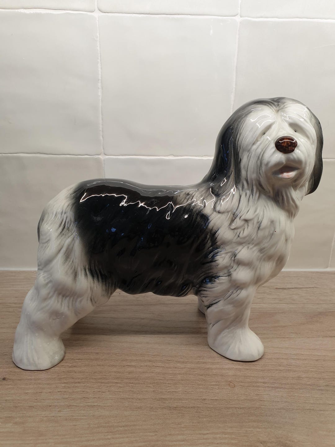 Melba Ware Large Old English Sheep Dog Ceramic Figurine - Etsy