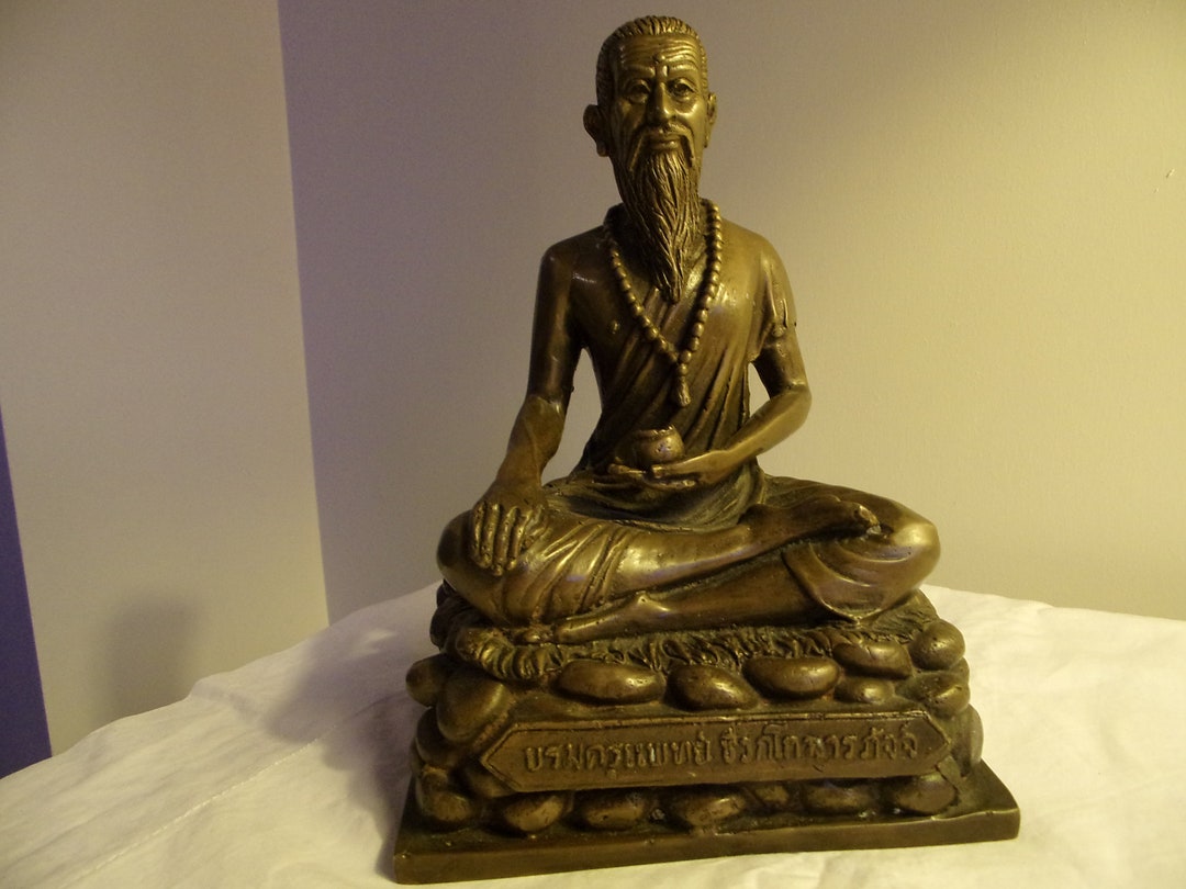 A Well Cast Bronzed Metal Luohan emaciated Monk Late Qing Period - Etsy