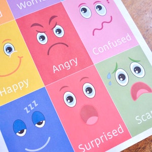 Emotion Cards - Printable Digital Download - Etsy