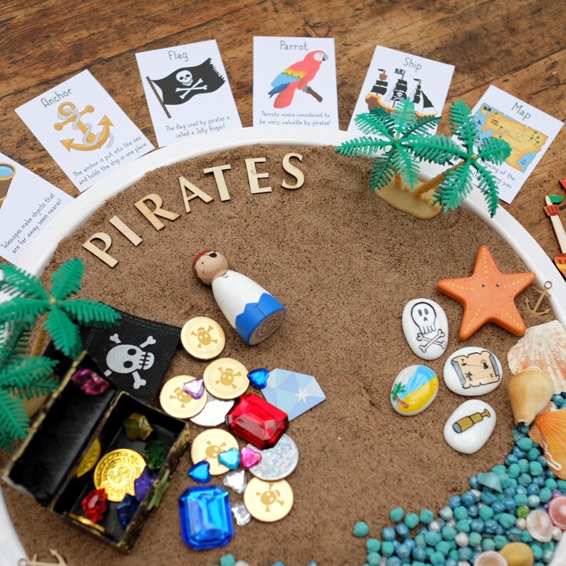 Pirate Themed Flashcards - Printable Digital Download - Etsy