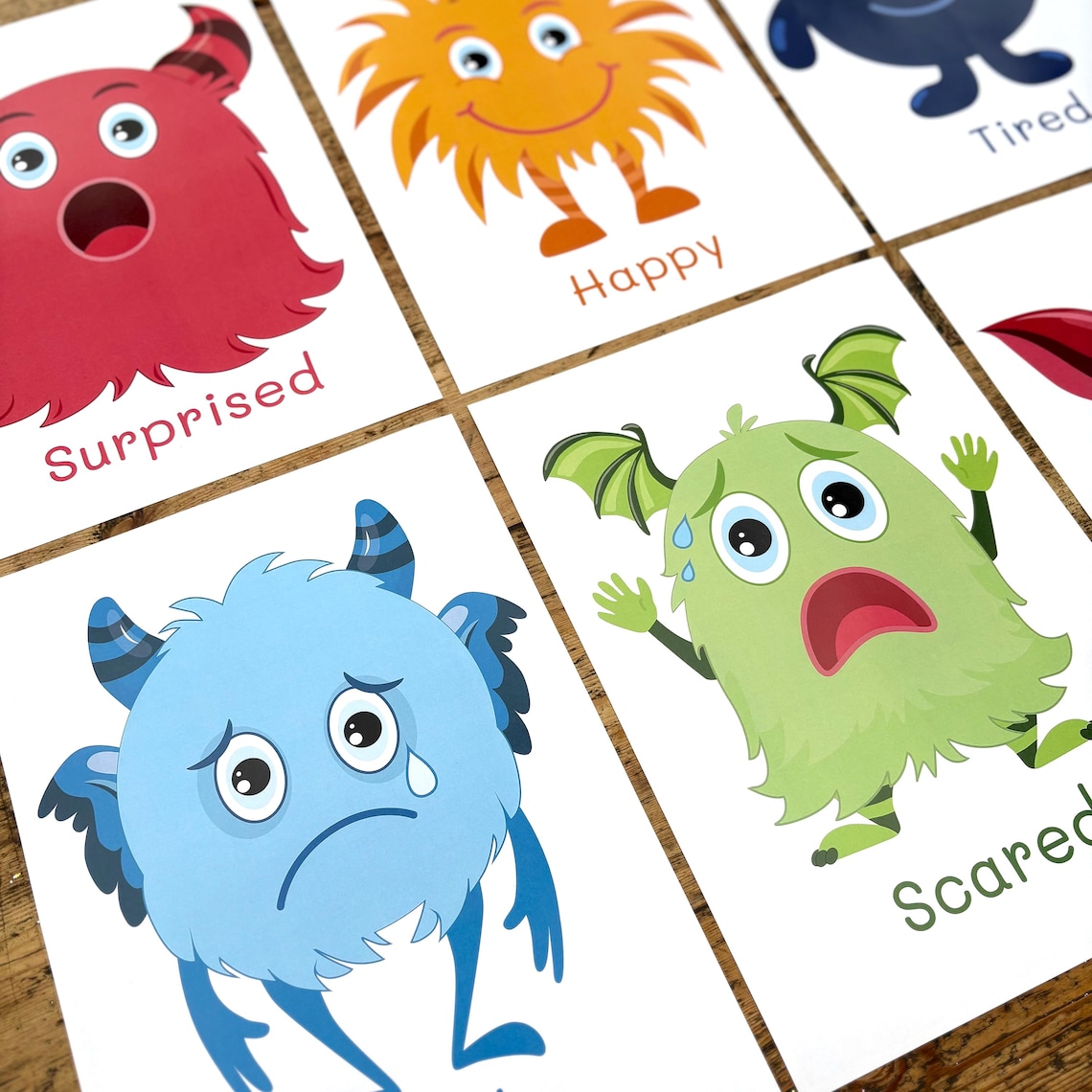 Monster Emotion Faces - Printable Digital Download - Etsy