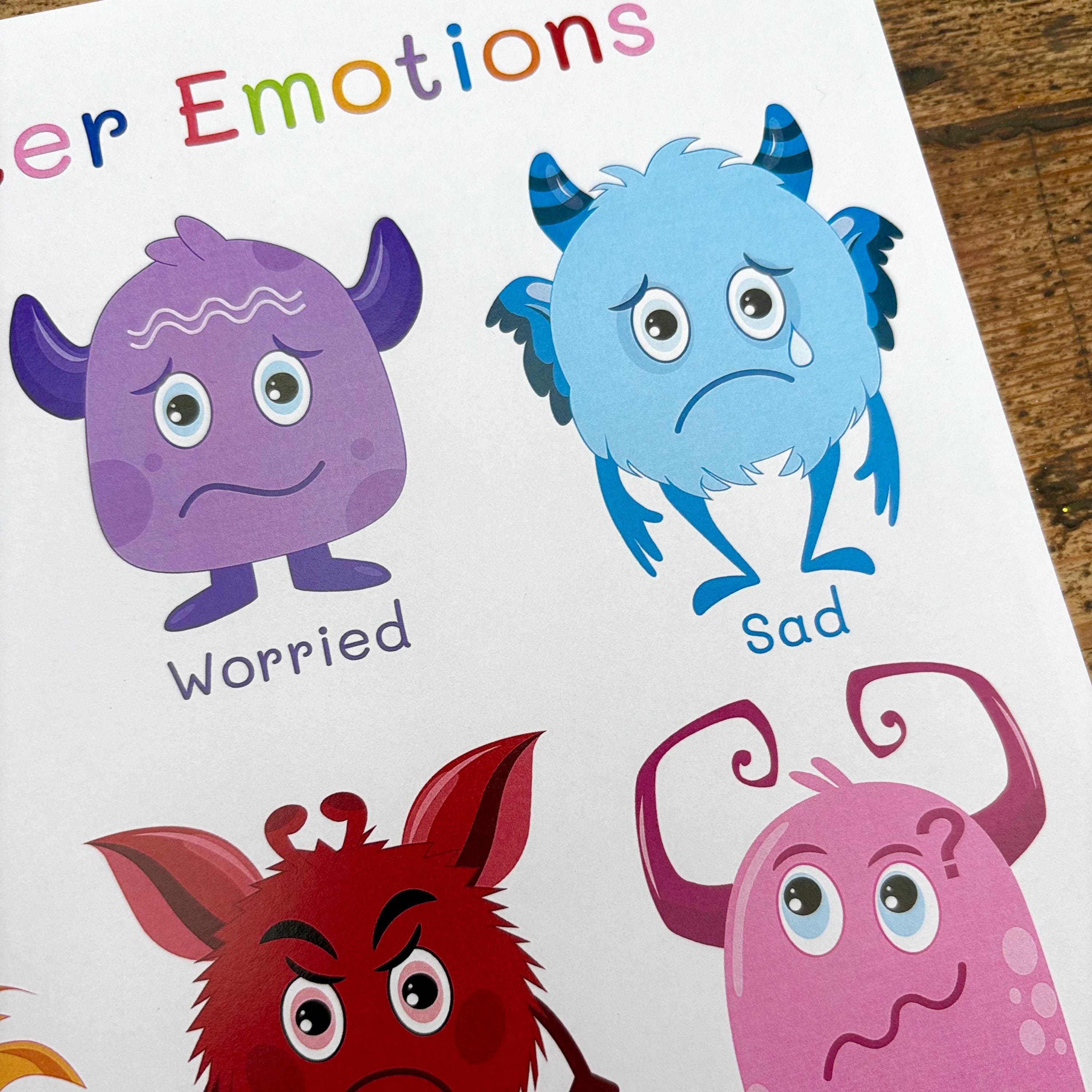 Monster Emotion Faces - Printable Digital Download - Etsy UK