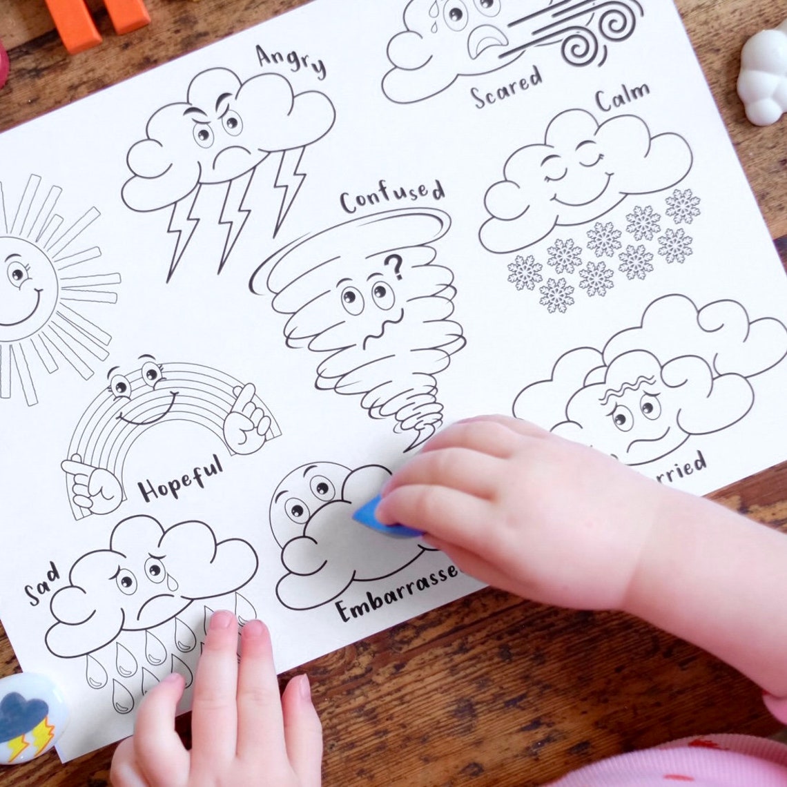 Weather Emotions A4 Print and 9 X Large Individual Weather - Etsy