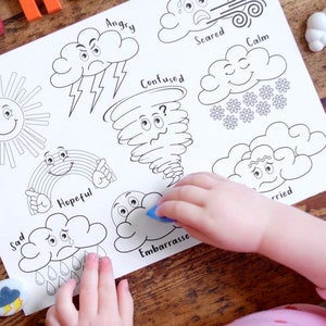 Weather Emotions - A4 Print and 9 X Large Individual Weather Emotions ...