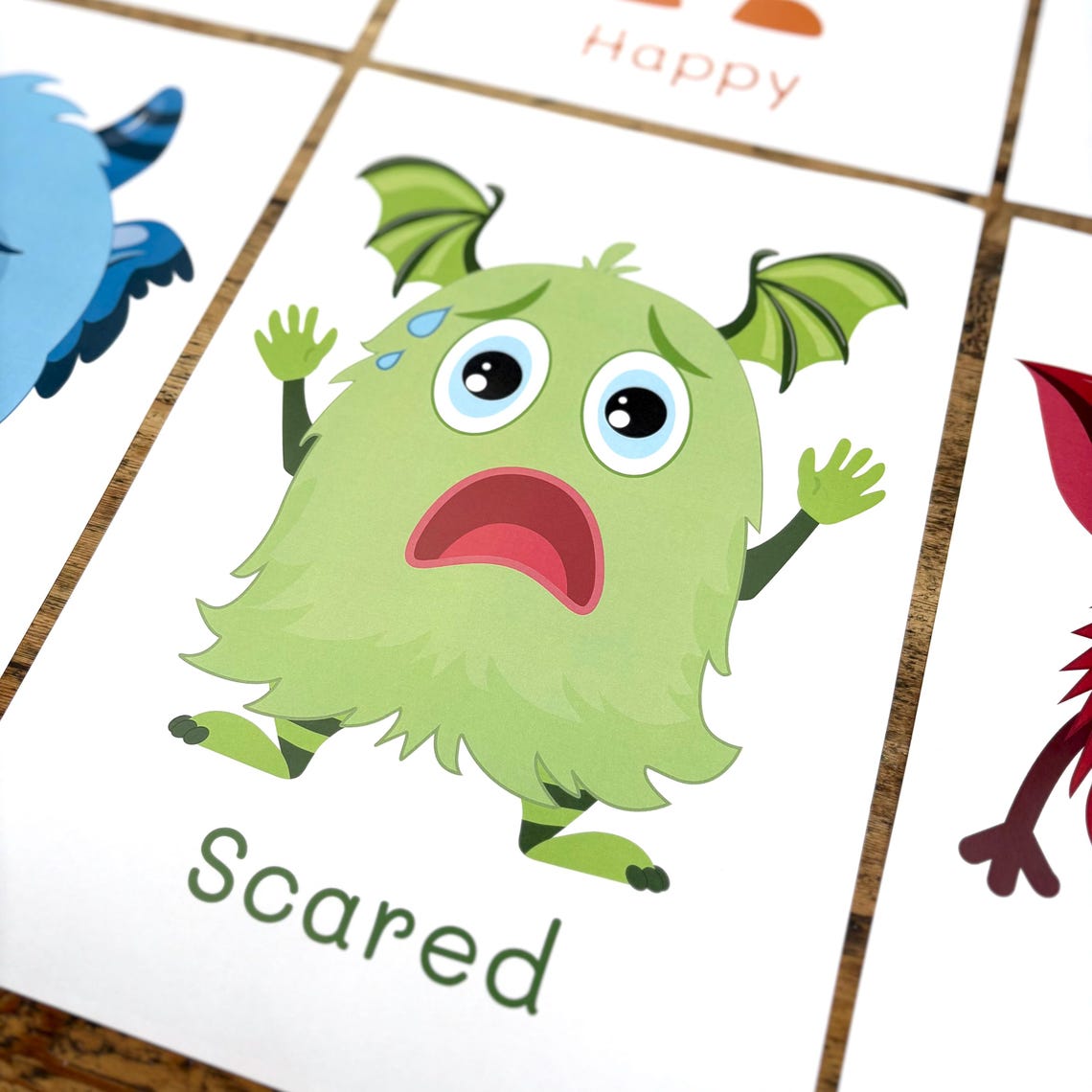 Monster Emotion Faces - Printable Digital Download - Etsy
