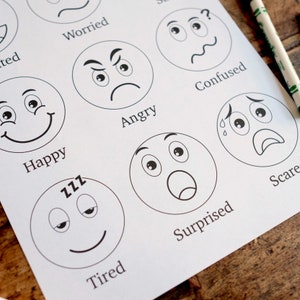 Emotions Colouring Sheet - Today I Am Feeling - 9 Emotion Faces & 12 ...