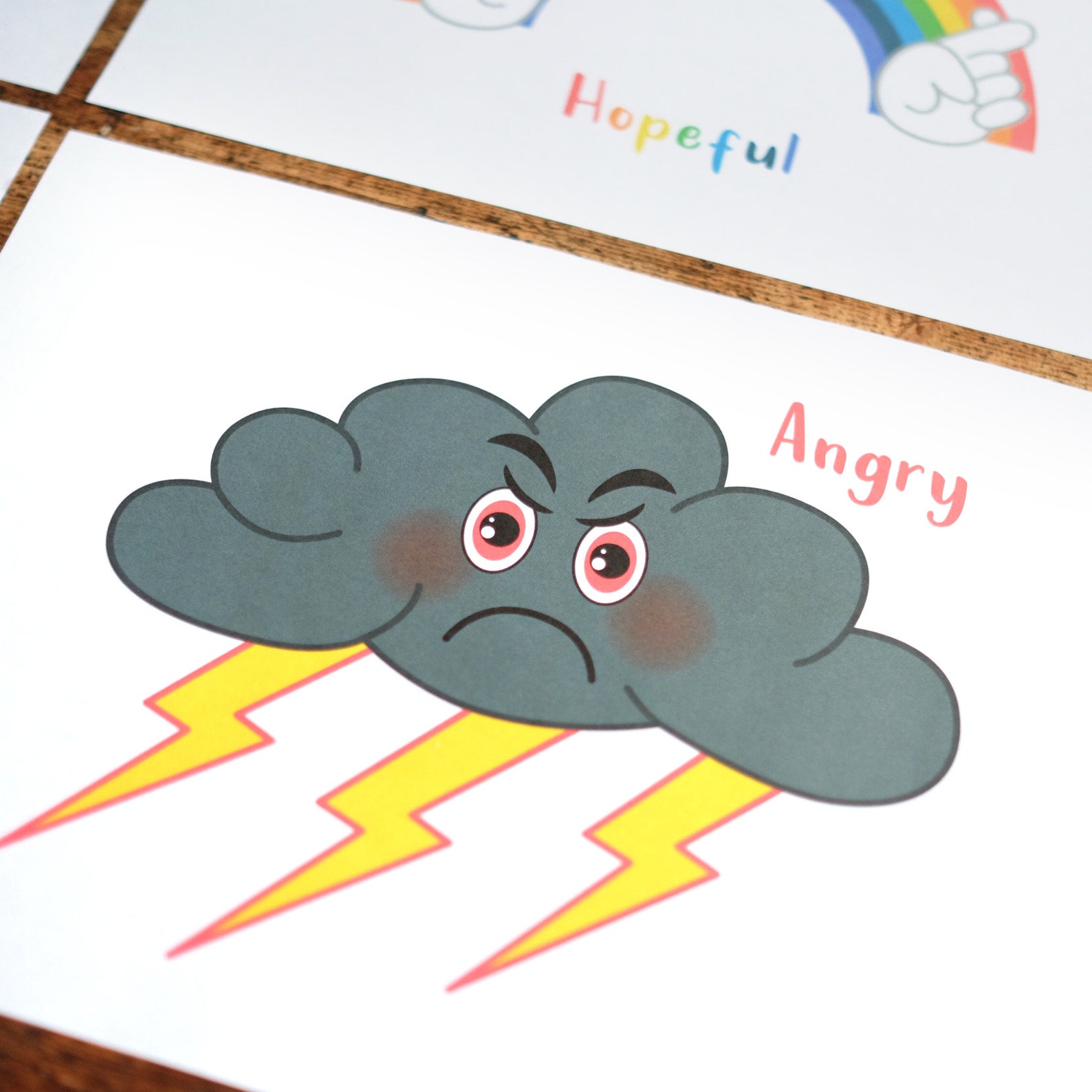 Weather Emotions - A4 Print and 9 X Large Individual Weather Emotions ...