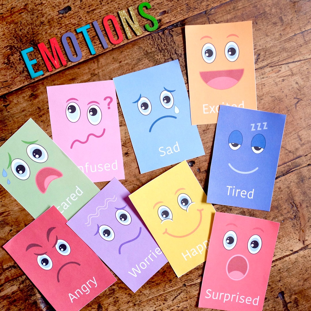 Emotion Cards - Printable Digital Download - Etsy