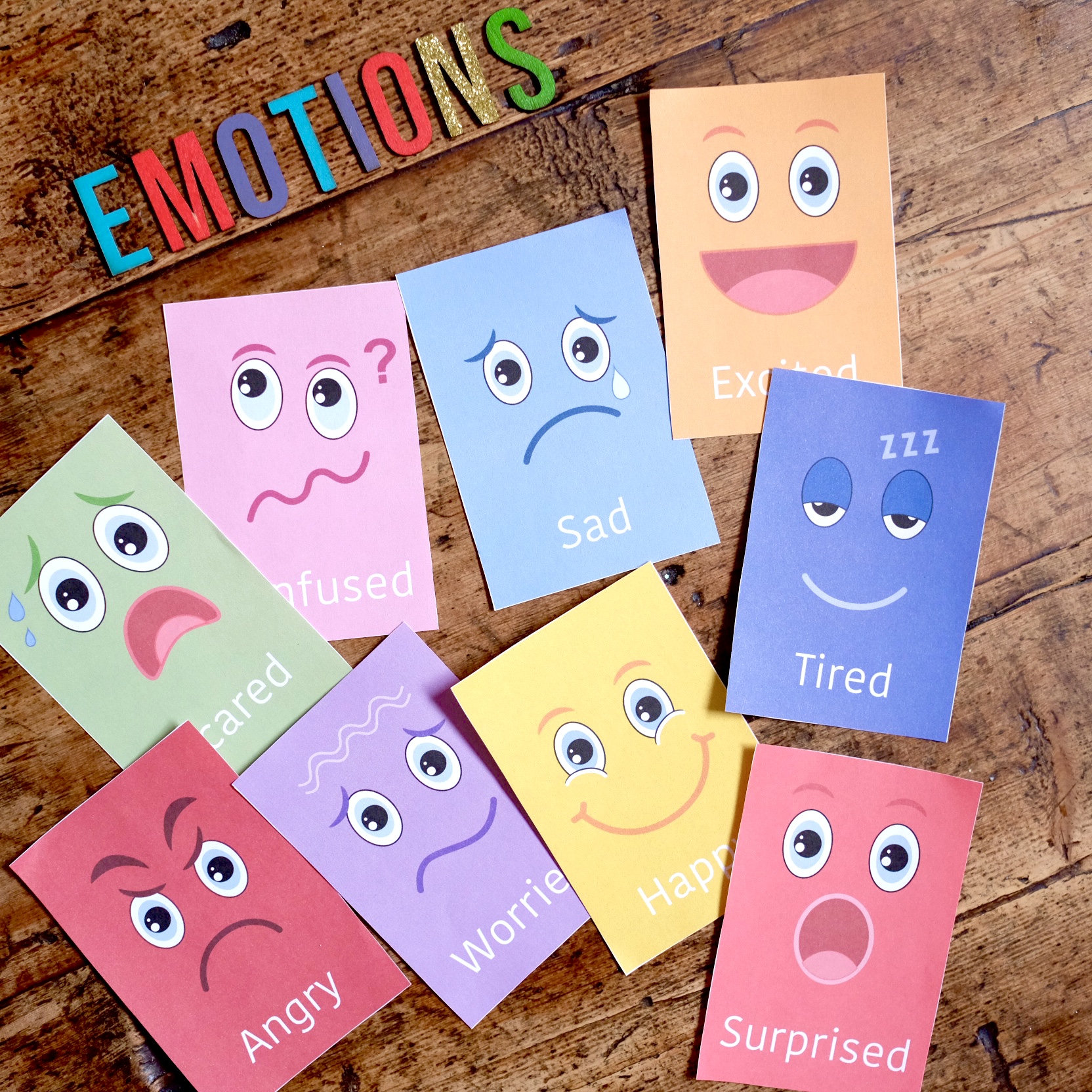 Emotion Cards Printable Digital Download - Etsy