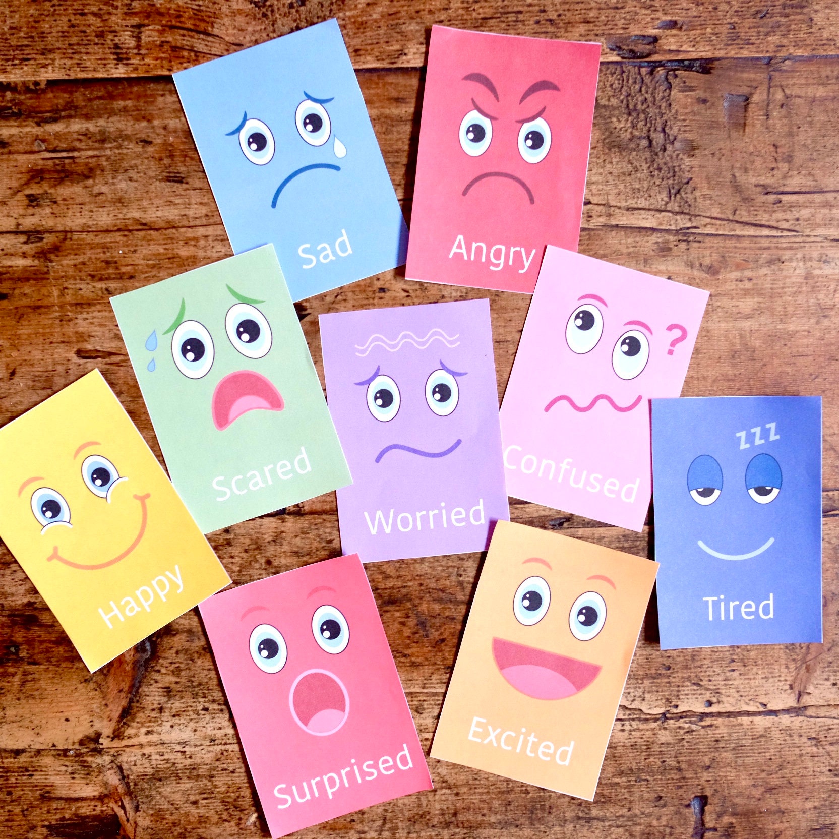 Emotion Cards - Printable Digital Download - Etsy Canada