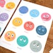 Feelings Faces - Printable Digital Download - 18 Faces - 9 on Each Page ...