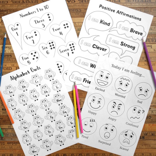 Alphabet Affirmations Printable - Etsy