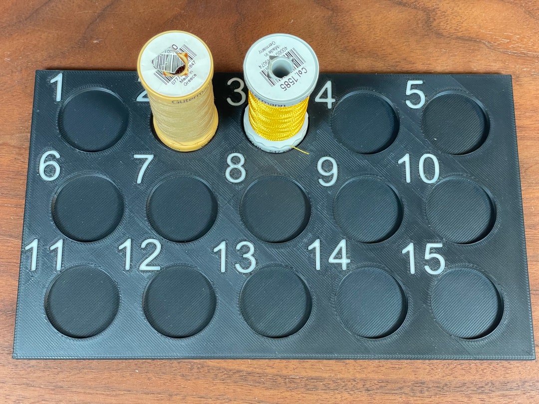 Handmade 15 Embroidery Thread Holder, Victoria Clayton, Threads ...