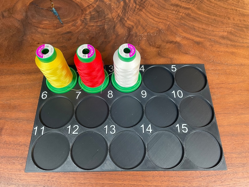 15-slot Embroidery Thread Holder: Isacord, Floriani, Robison-anton - Etsy