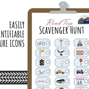 PRINTABLE Travel Road Trip Scavenger Hunt Activity for Kids/family ...