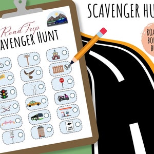 PRINTABLE Travel Road Trip Scavenger Hunt Activity for Kids/family ...