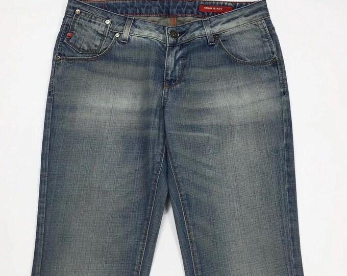 Y2K Miss Sixty Tommy One Faded Blue Damen Jeans Jeans Hose Taille Größe ...
