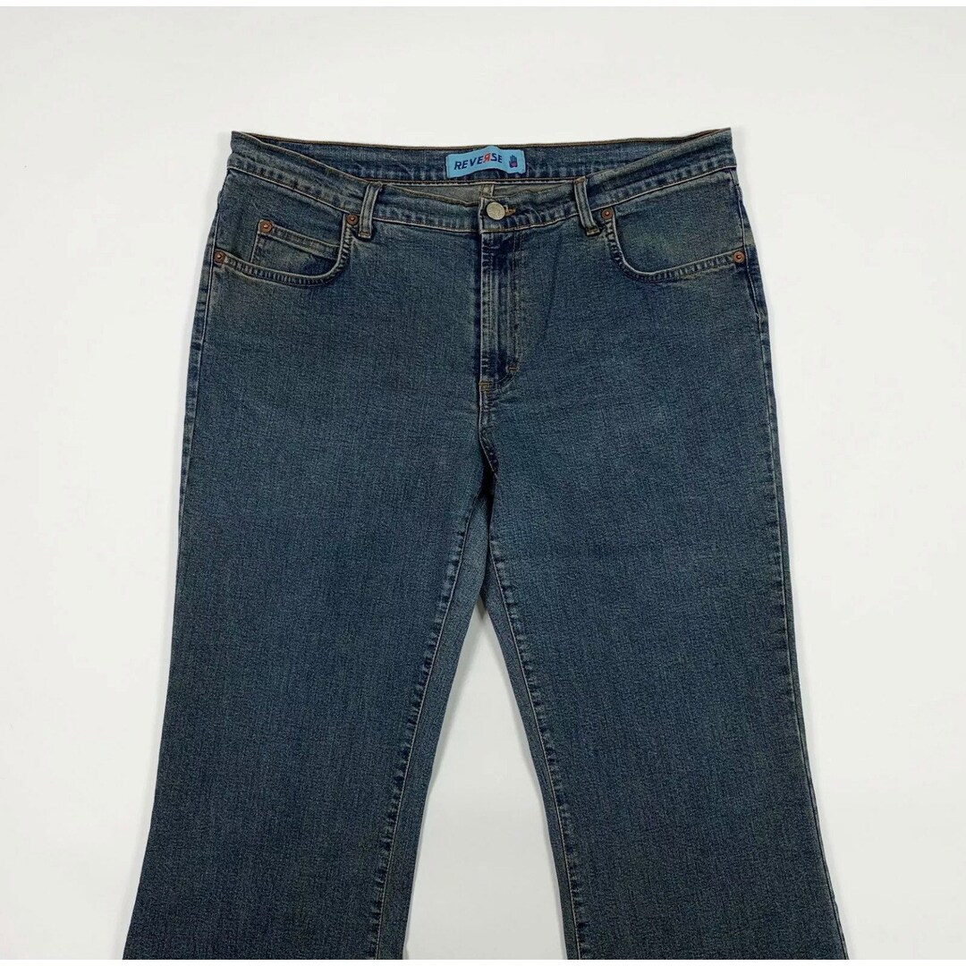 Reverse Women's Used Bootcut Flared Vintage Jeans W38 Size 52 Blue ...