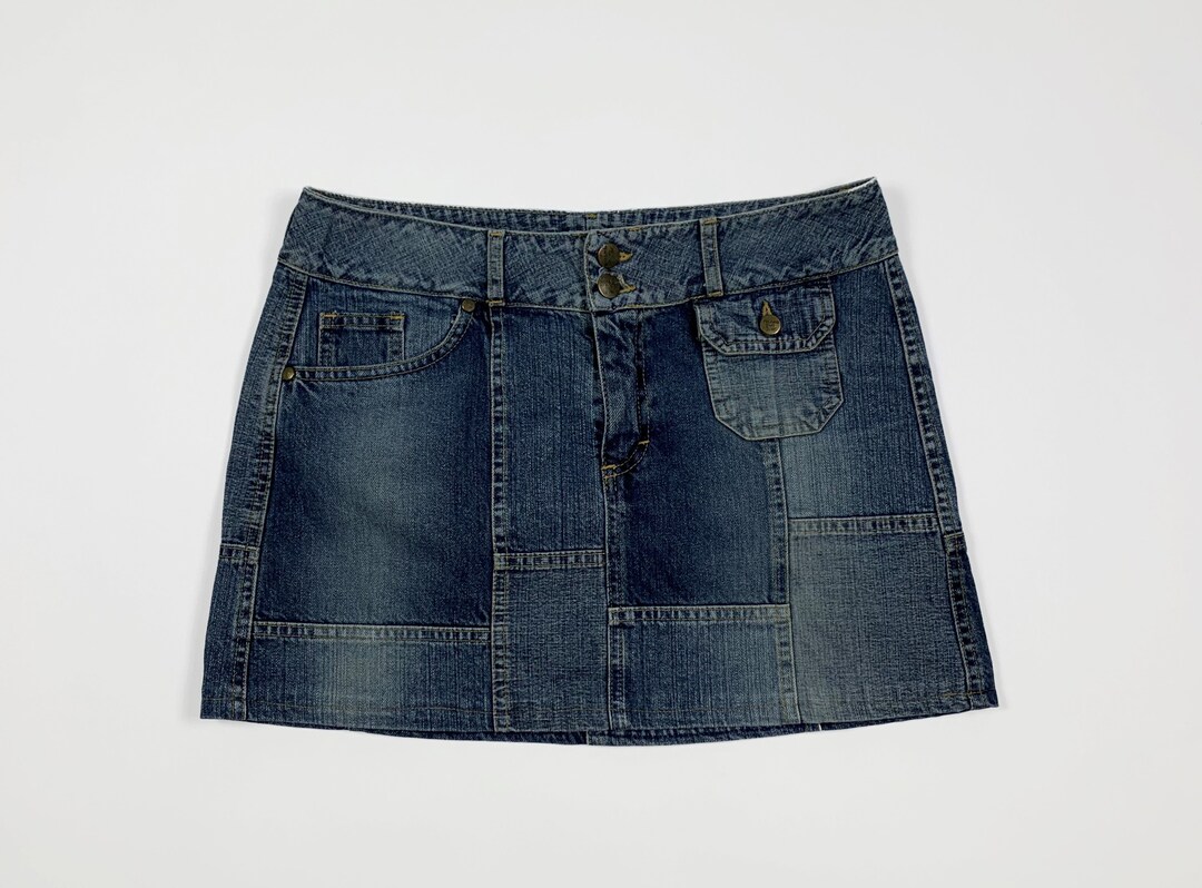 Phard Skirt Woman Used Denim Jeans W30 Tg 44 Miniskirt Blue Hot T8061 ...