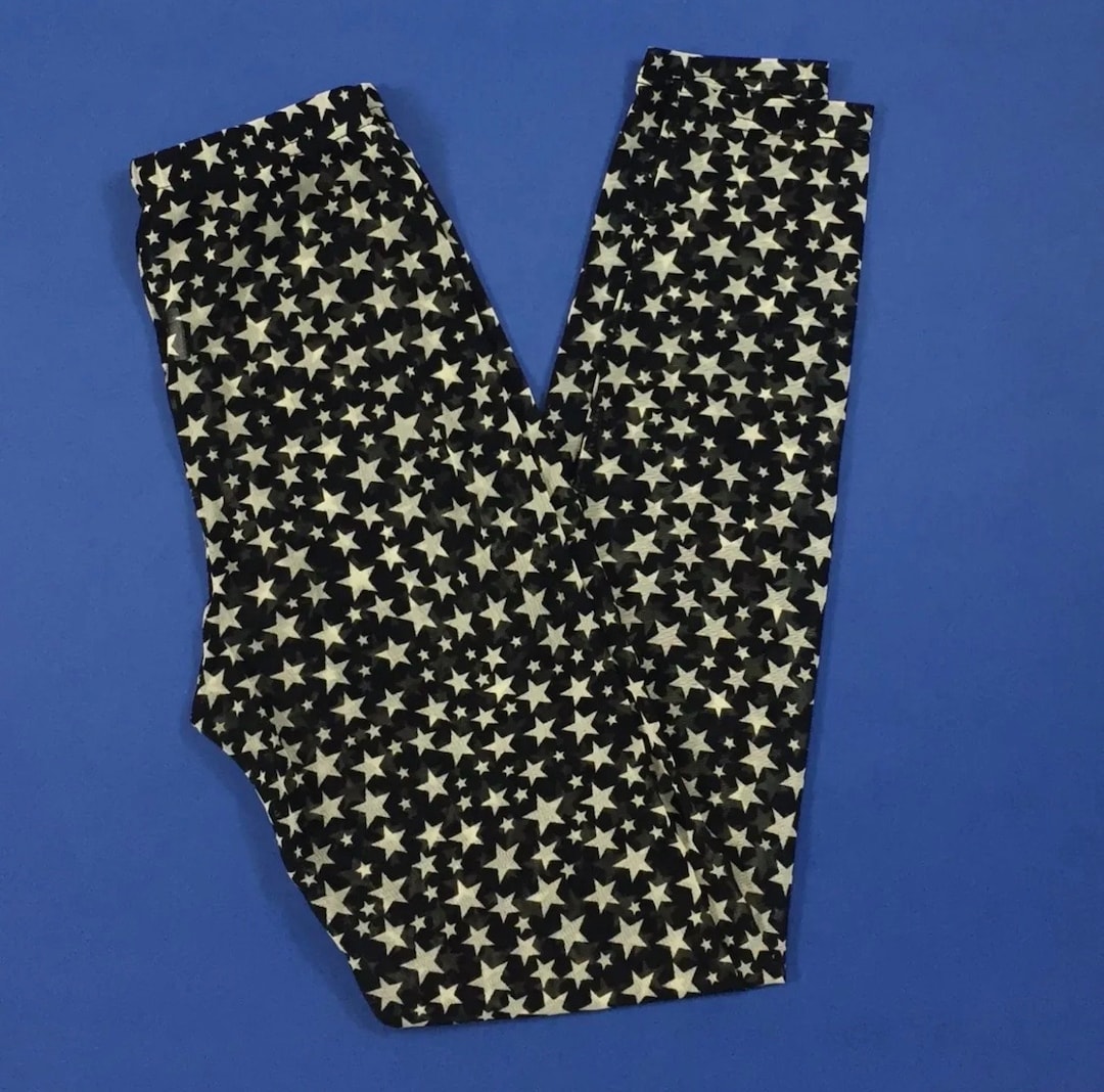 Leggings Treggings Disco Tights Stars Carnival 42 M Transparent Pants ...