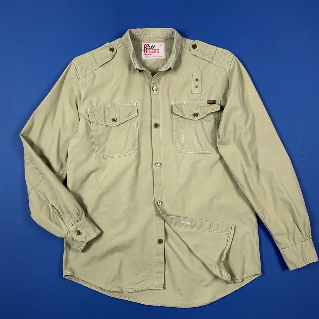 Roy Rogers Uniforms Shirt Man Shirt Used M Long Sleeve Boyfriend T8243 ...