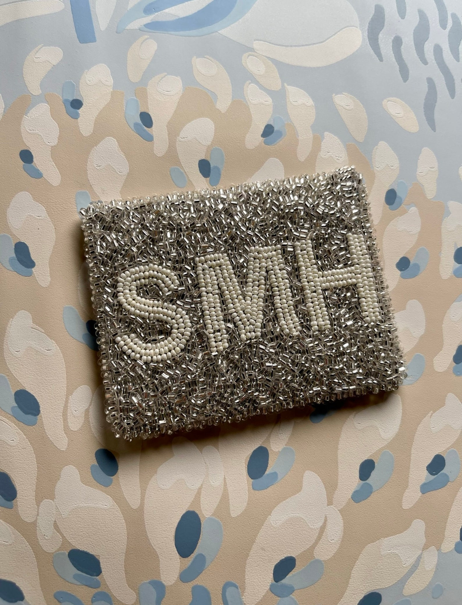 Hand Beaded Credit Card Case - Etsy