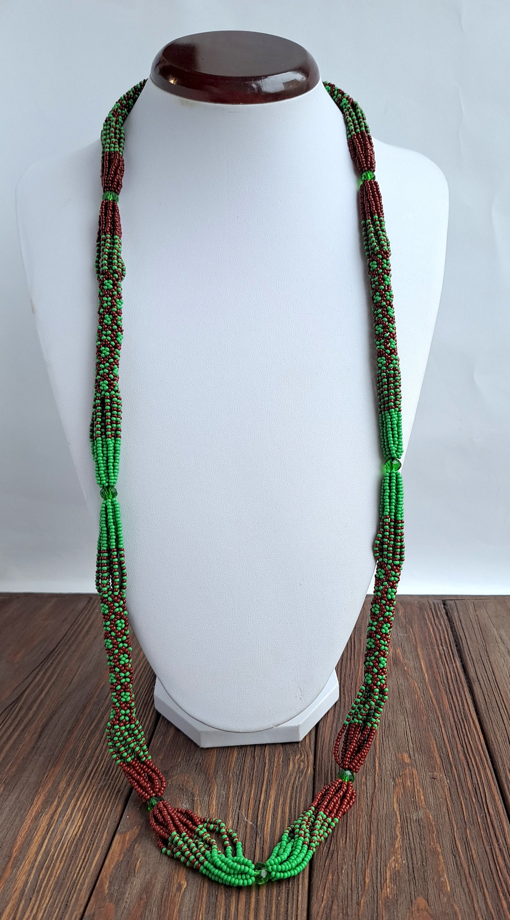 Orula Beaded Necklaces African Tradition Orunmila Eleke - Etsy