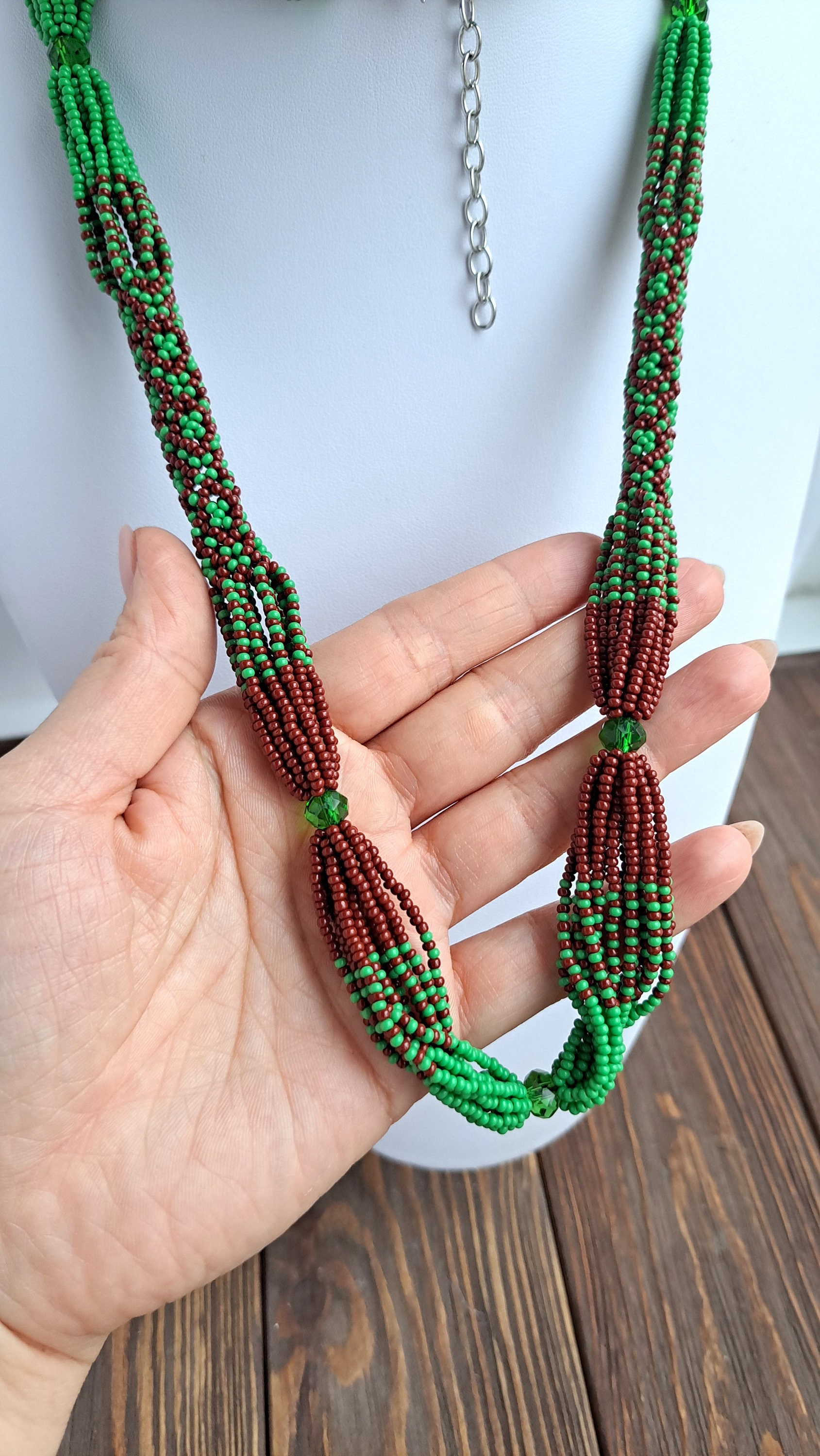 Orula Beaded Necklaces , African Tradition Orunmila Eleke , Collares ...