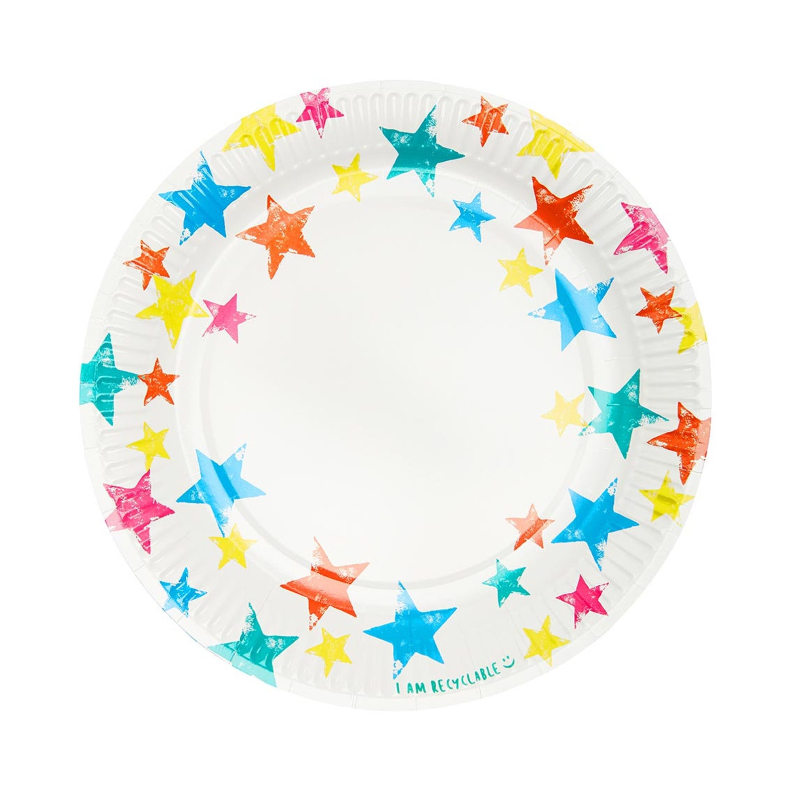Eco Friendly Paper Plates Bright Colourful Star Party Plates - Etsy UK