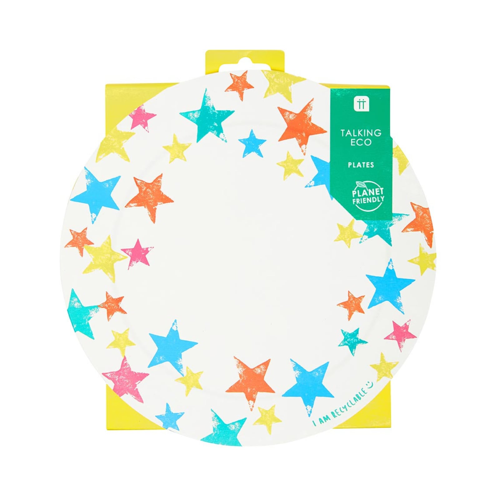 Eco Friendly Paper Plates Bright Colourful Star Party Plates | Etsy
