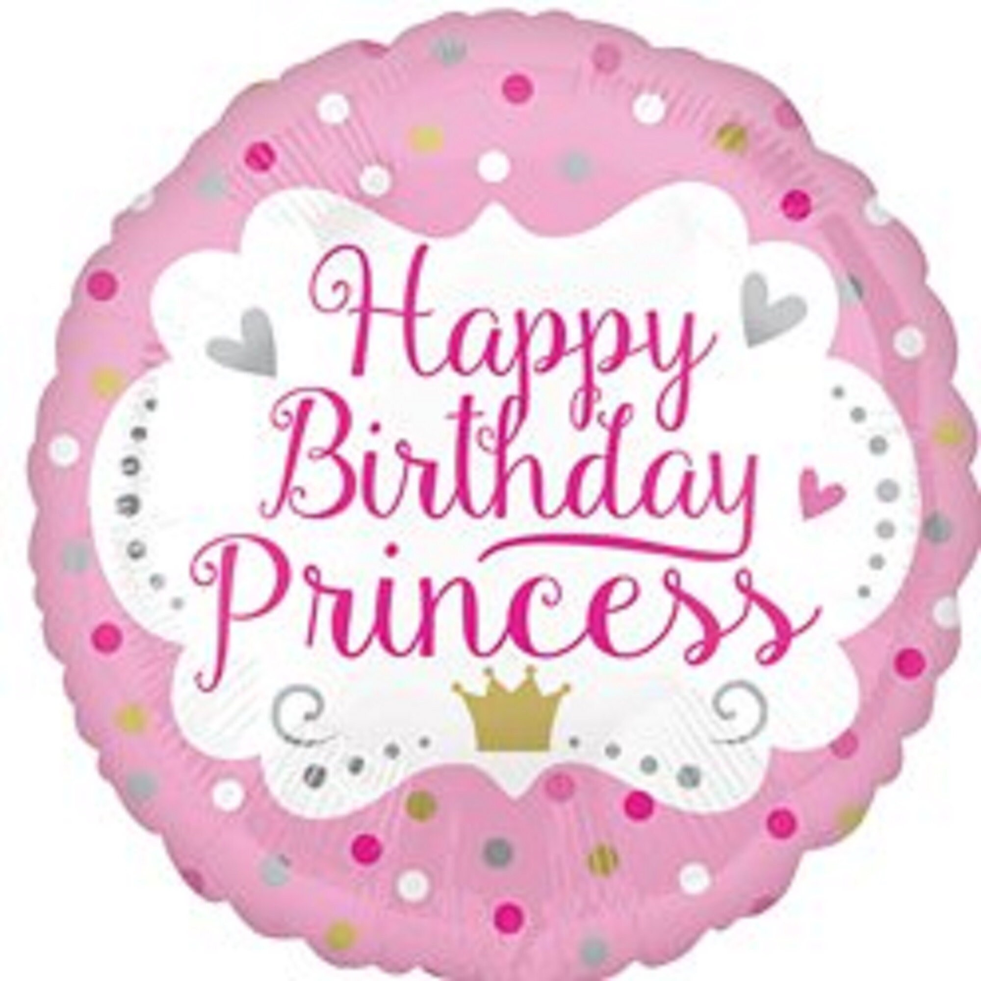 Happy Birthday Princess Balloon Princess Birthday 18 Inch - Etsy UK
