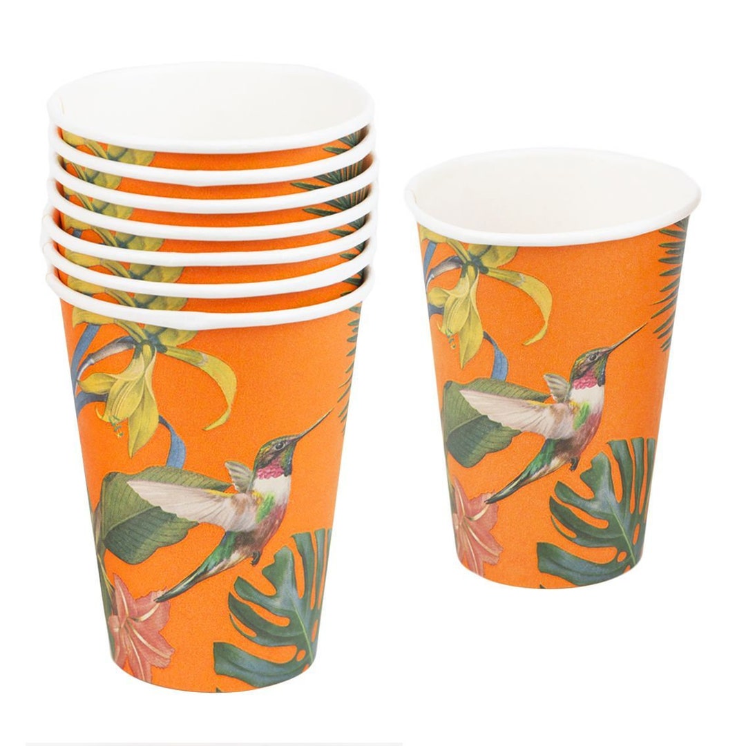Tropical Fiesta Paper Cups BBQ Tableware Festival Party - Etsy