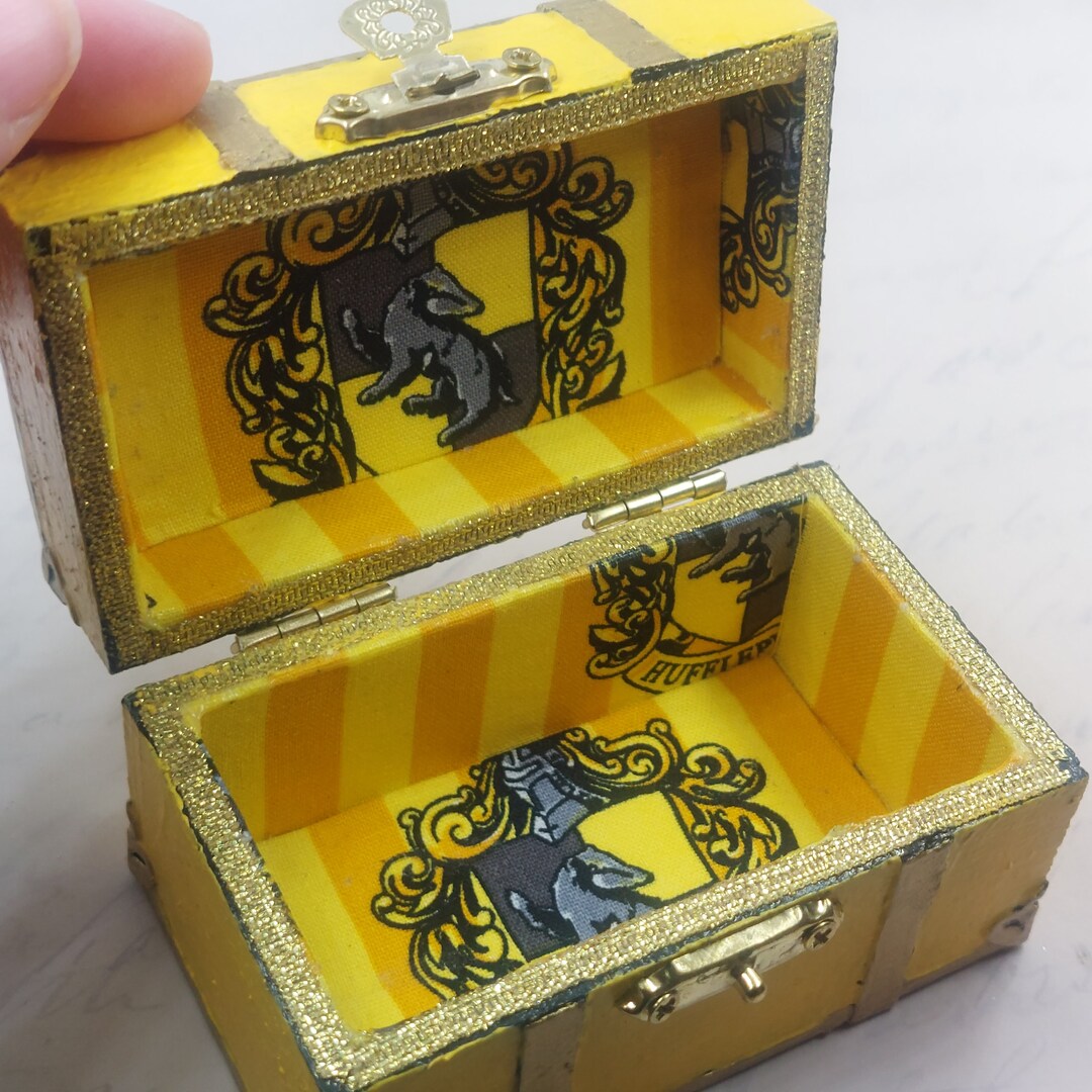 Steamer Trunk Hufflepuff House Wooden Box Decorative Box - Etsy