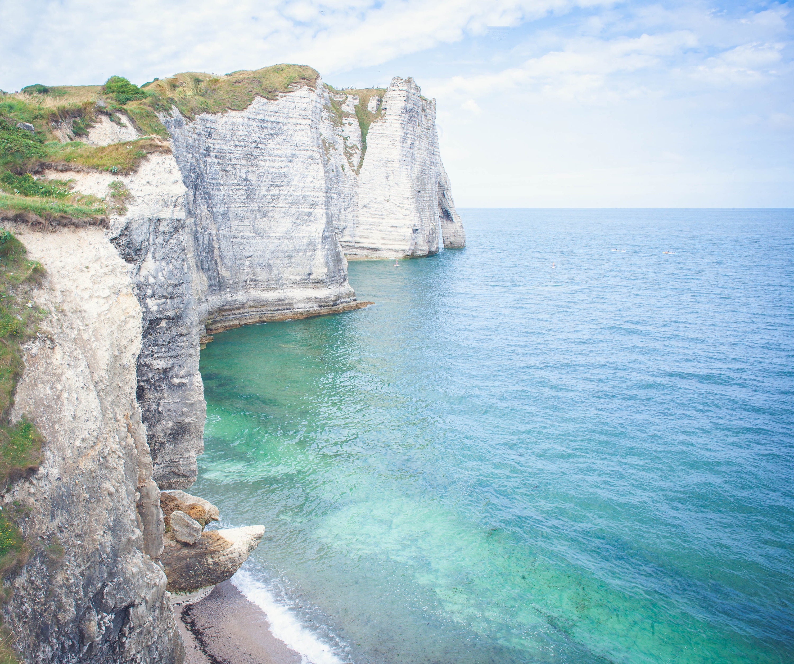 Seascape in France Picturesque Panoramic Landscape on the Cliffs of ...