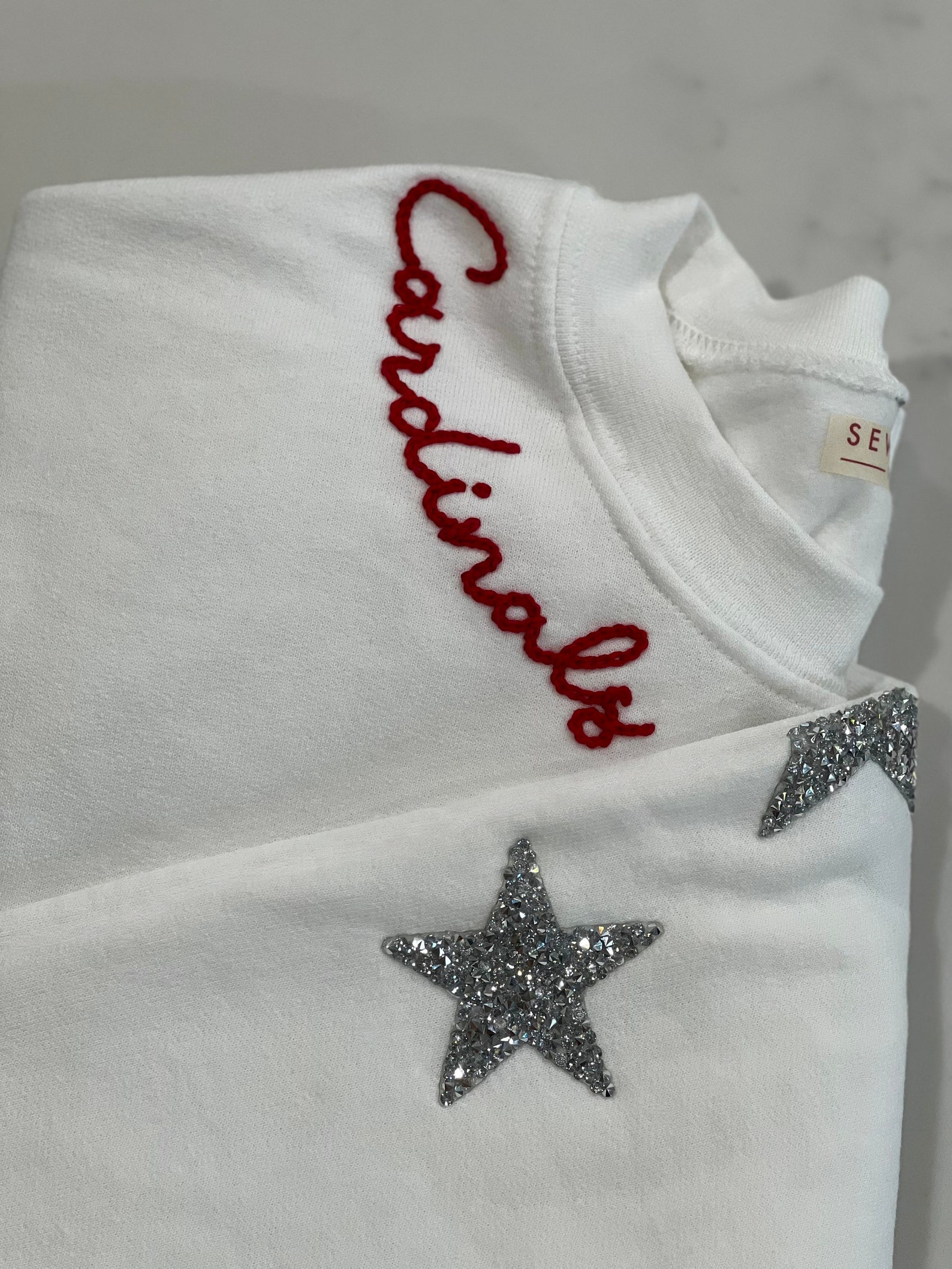 Embroidered Crewneck Sweatshirts Personalized Star - Etsy