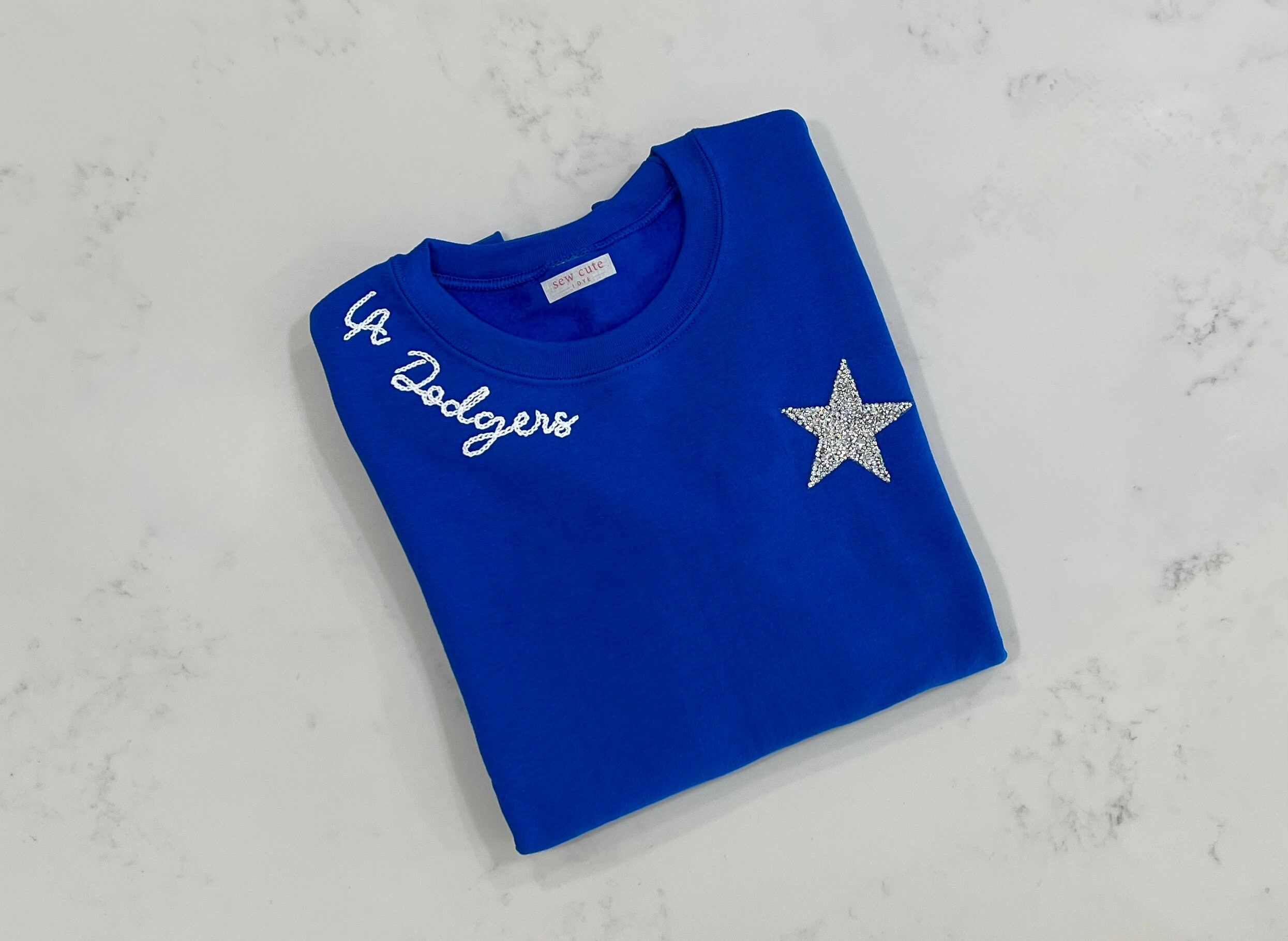 Embroidered Crewneck Sweatshirts Personalized Star - Etsy
