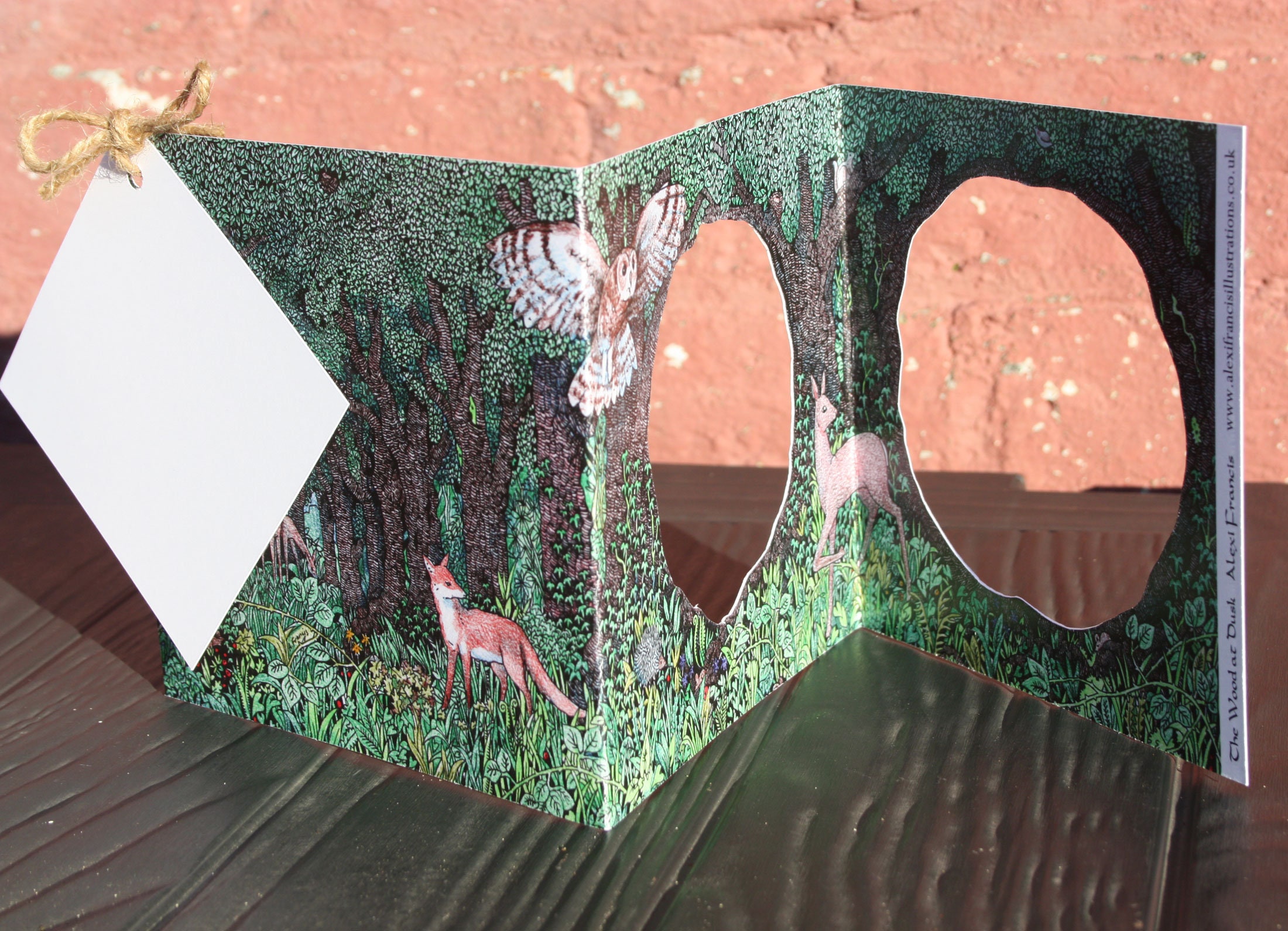 The Wood at Dusk Double-sided Papercut Concertina Card - Etsy