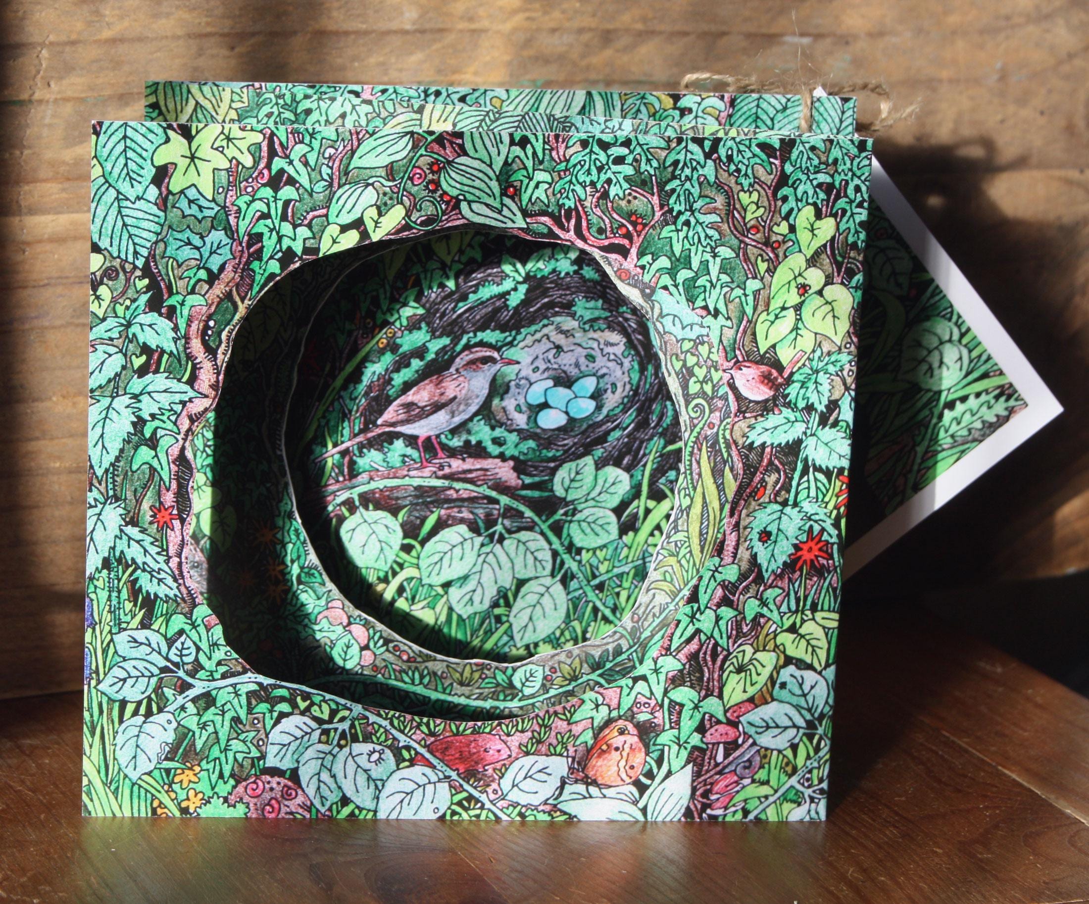 Four Hand-papercut Concertina Cards - Etsy
