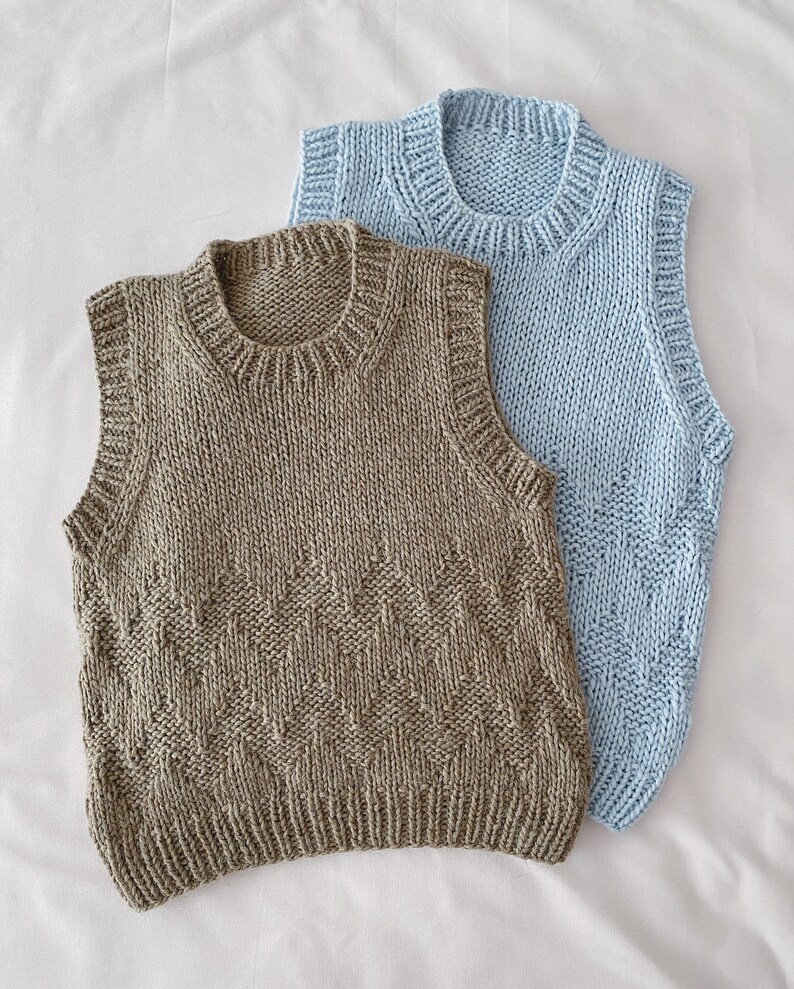 Knitting Pattern Vessel Vest Chunky Vest Pattern Hand Knitted - Etsy
