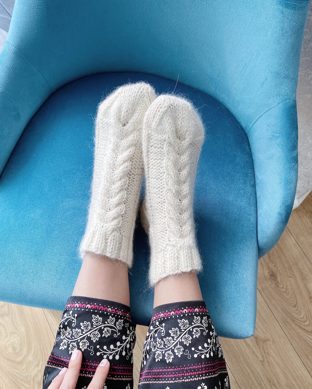 Chunky Knitting Pattern for Ankle Thick Socks (PDF Download) - Etsy