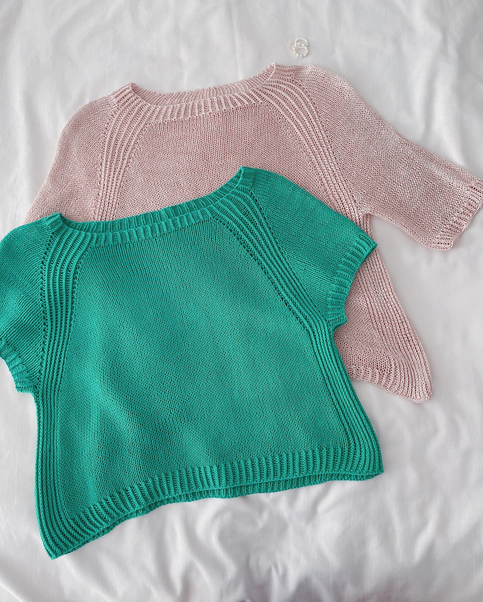 Knitting Pattern Lea Tee Women Summer Tee Pattern Easy Knit Tee Pattern ...