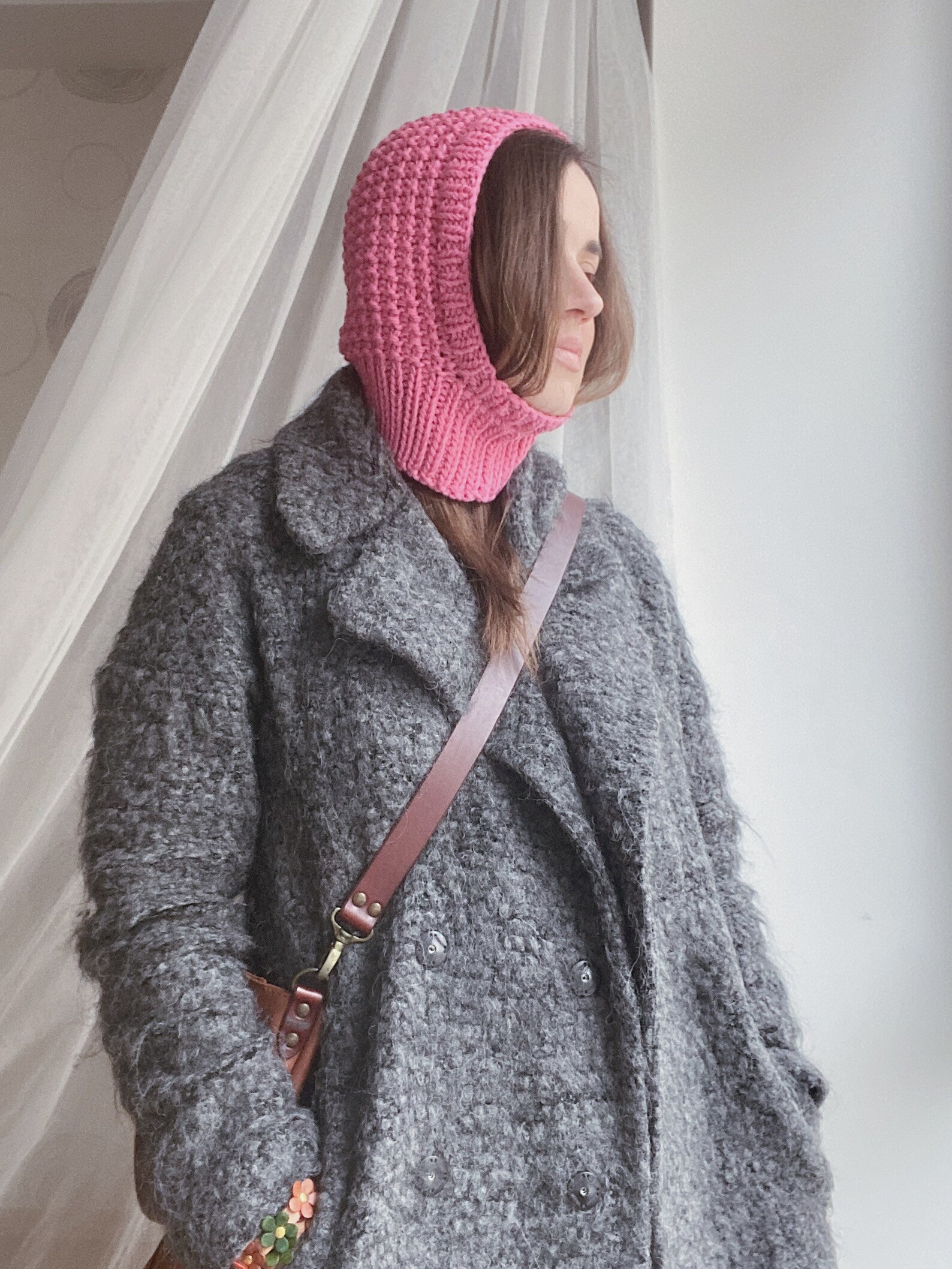 Knitting Pattern Raisins Hood Chunky Balaclava Hood Pattern - Etsy