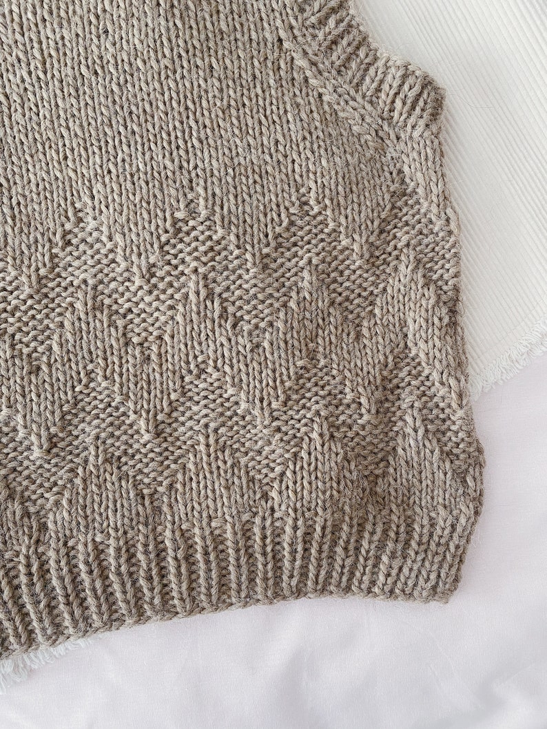 Knitting Pattern Vessel Vest Chunky Vest Pattern Hand Knitted - Etsy