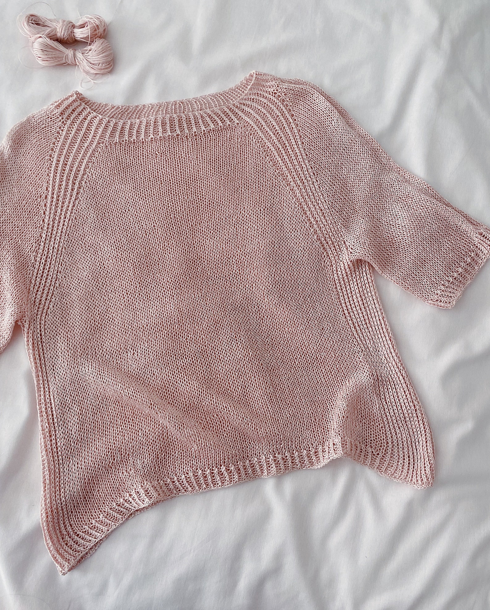 Knitting Pattern Lea Tee Women Summer Tee Pattern Easy Knit Tee Pattern ...